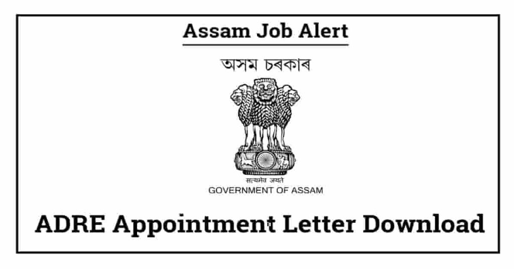 ADRE Appointment Letter Download – For 11,013 Grade III and Grade IV ...